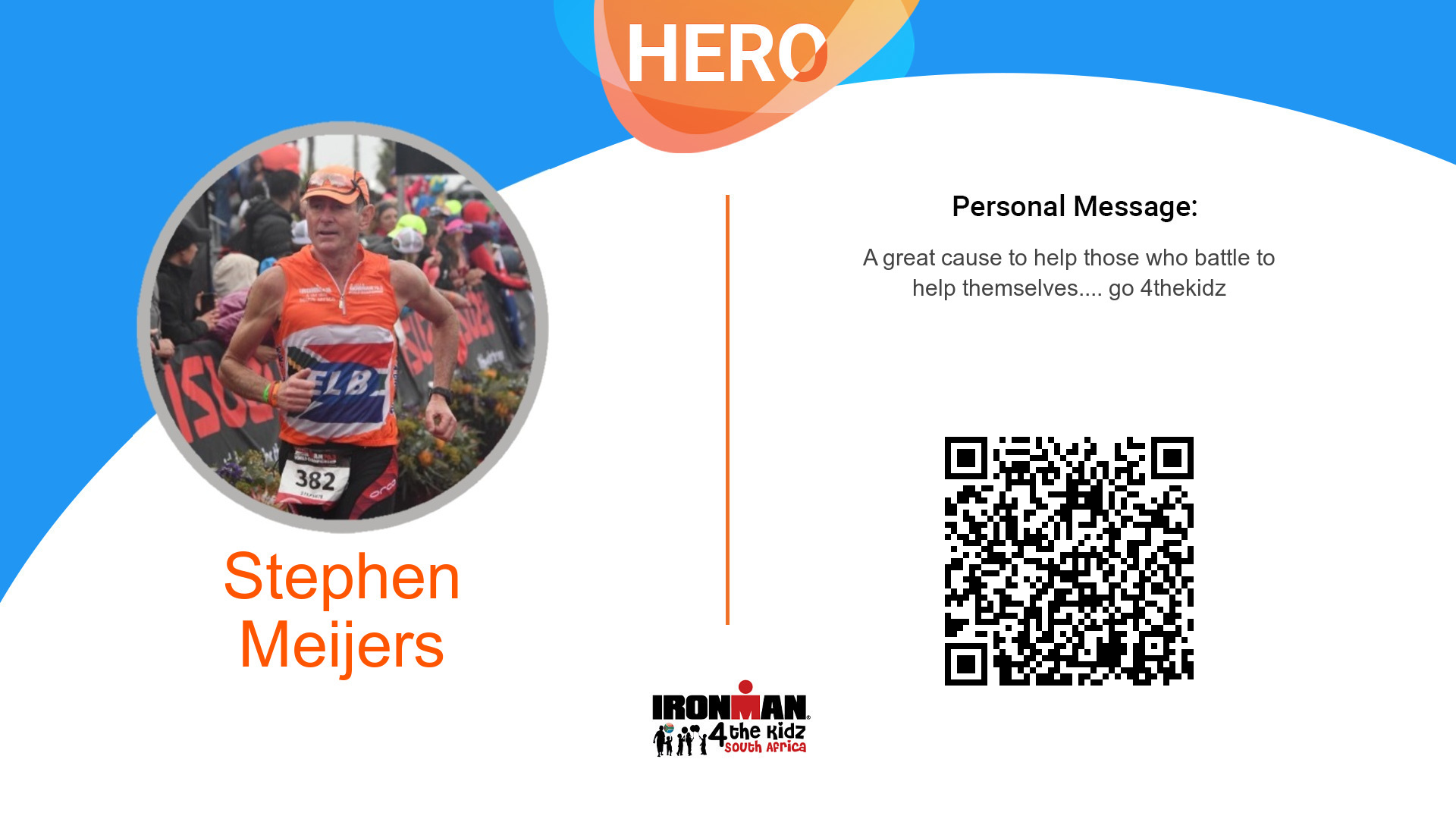 Ironman4TheKidz | Help a Hero | Stephen Meijers