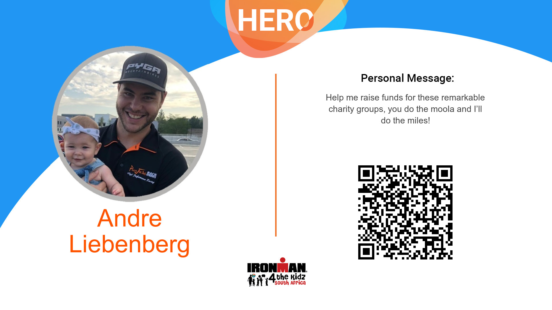Ironman4TheKidz | Help a Hero | Andre Liebenberg