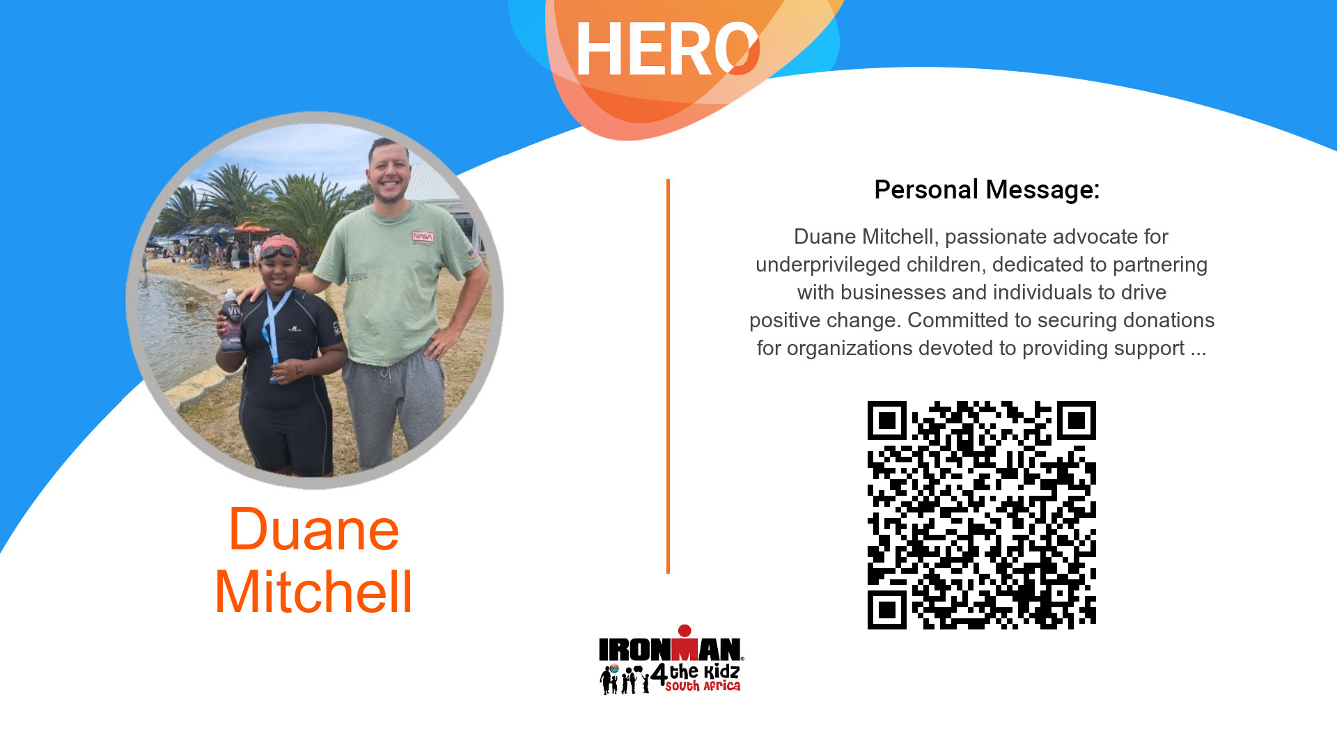Ironman4TheKidz | Help a Hero | Duane Mitchell