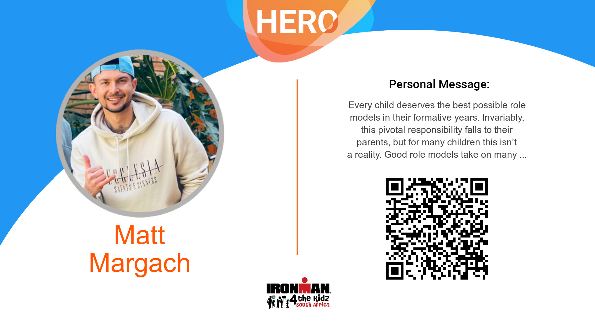 Ironman4TheKidz | Help a Hero | Matt Margach