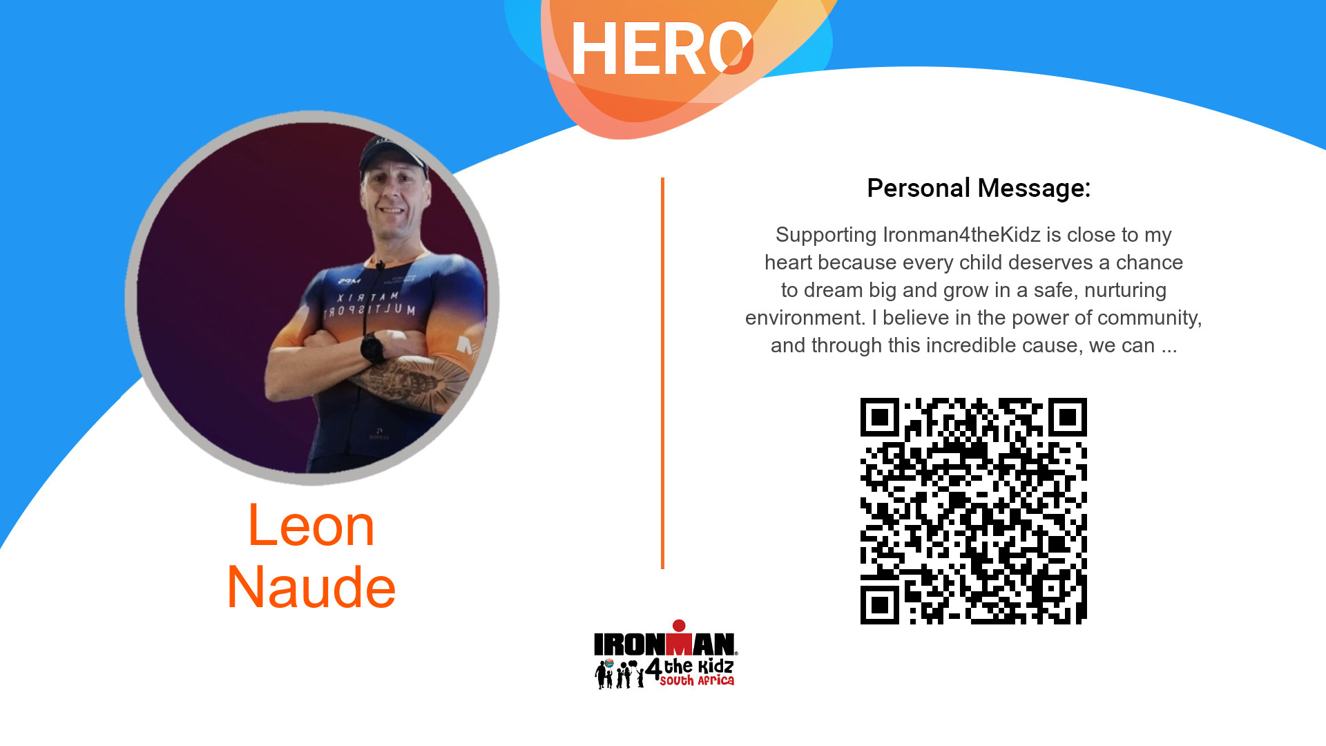 Ironman4TheKidz | Help a Hero | Leon Naude