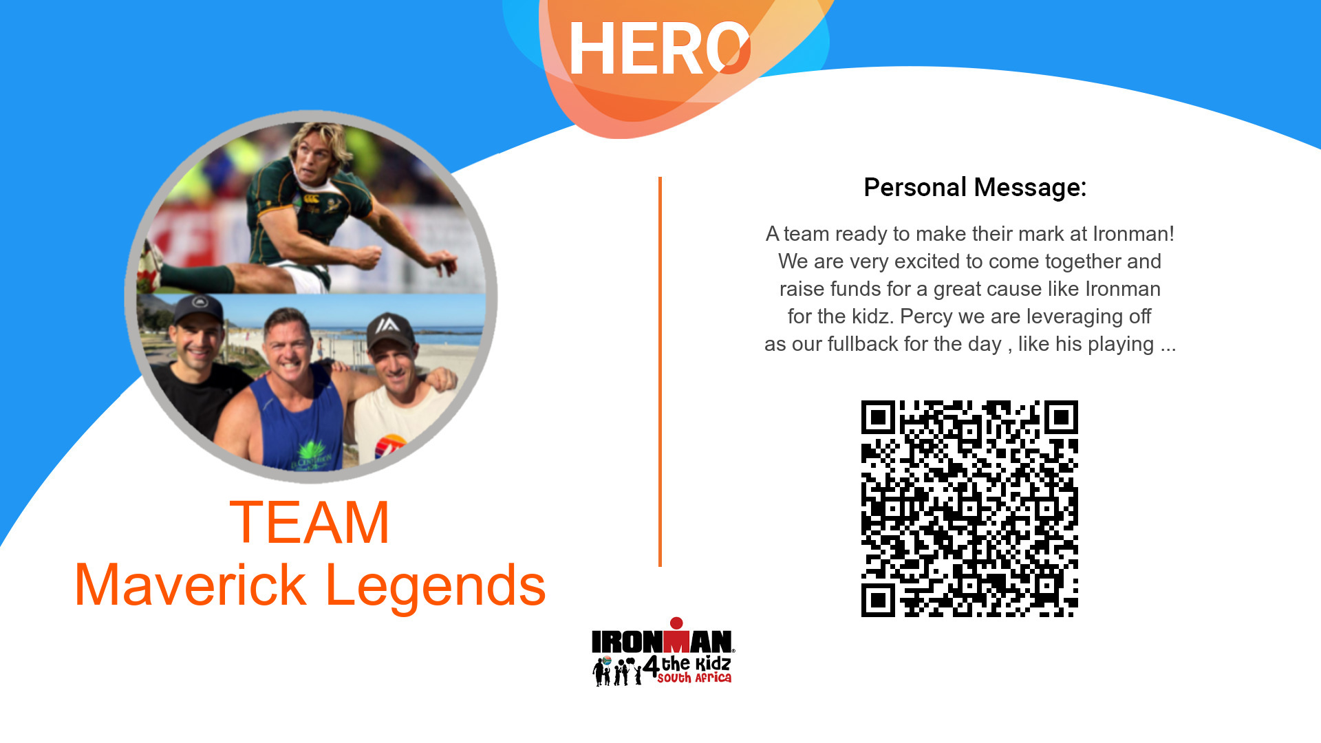 Ironman4TheKidz | Help a Hero | TEAM Maverick Legends